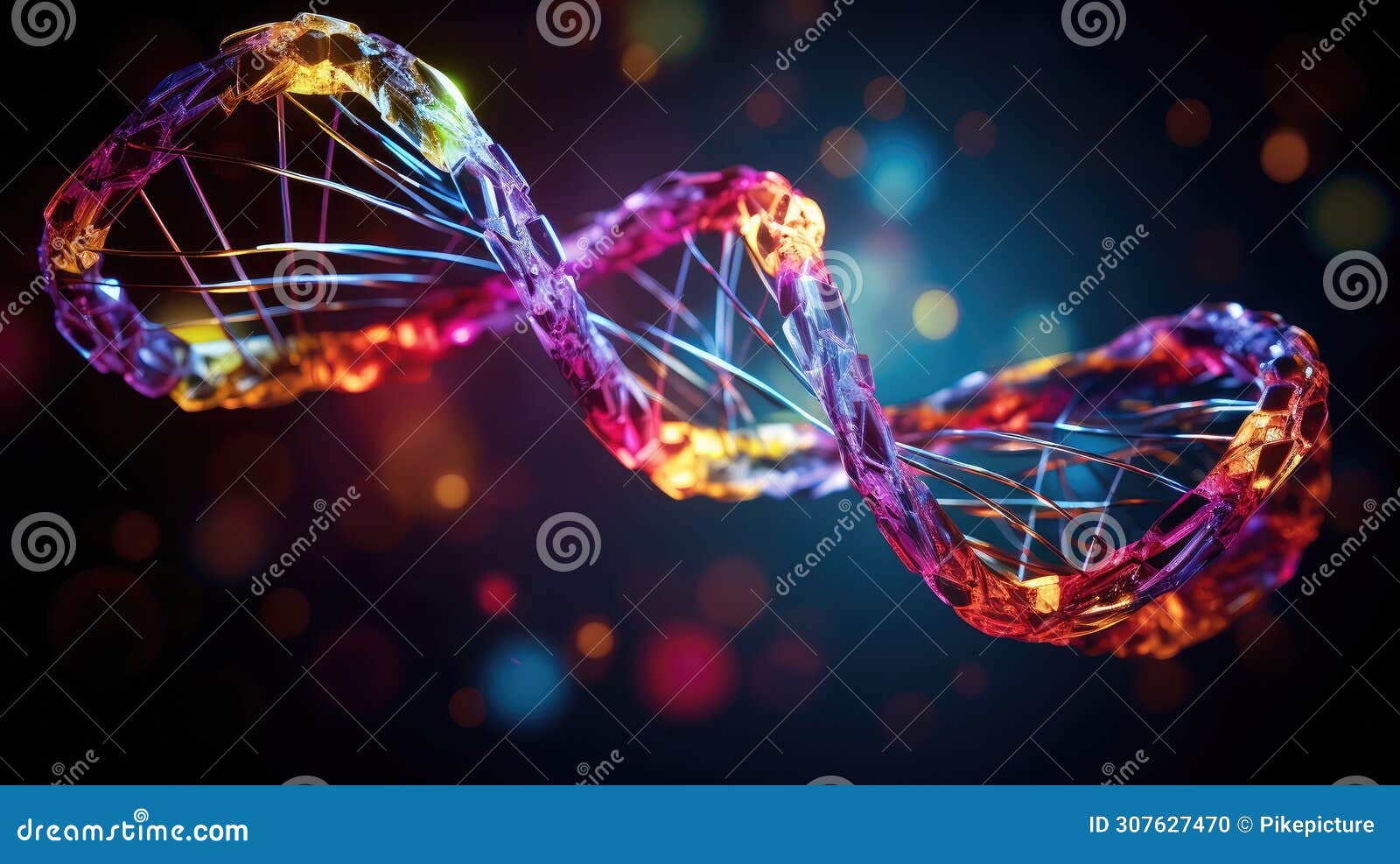 DNA Polymerase Enzyme Syntheses Labeled Educational Vector Illustration ...