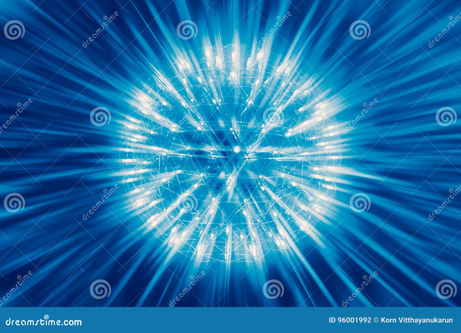 Nucleus of Atom Nuclear Explode Atomic Bomb Stock Illustration ...
