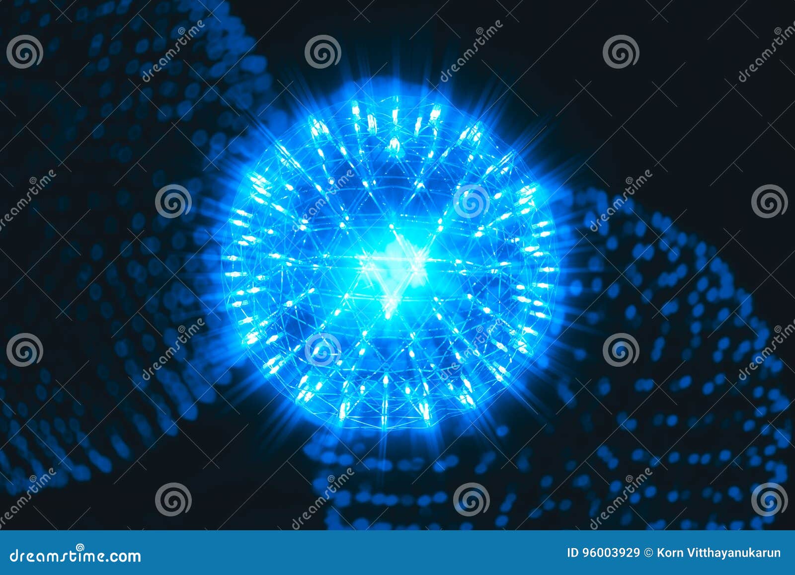 Nucleus of Atom Nuclear Explode Atomic Bomb Science Illustration ...