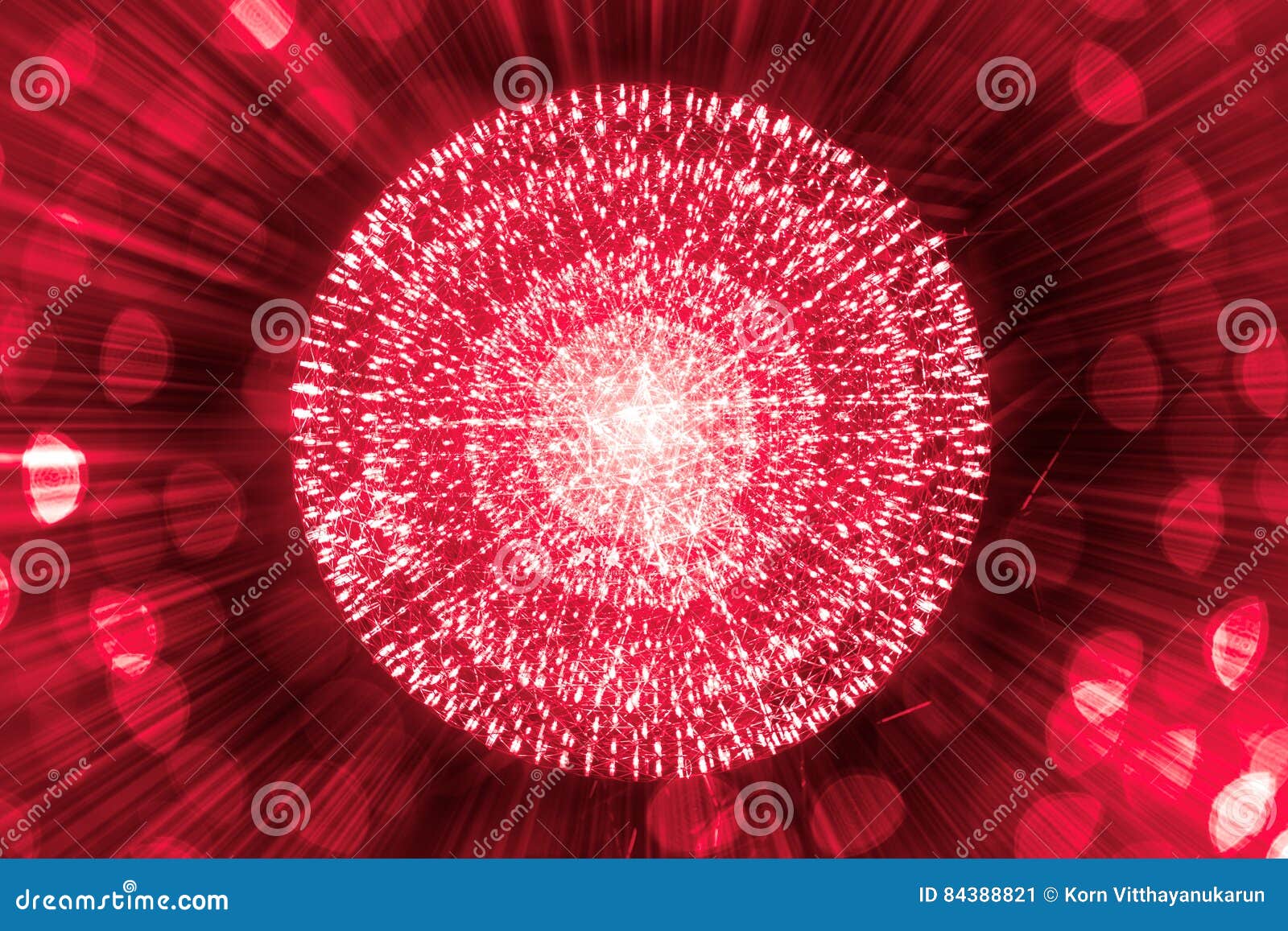 Nucleus of Atom Nuclear Explode Ray Radiation Stock Illustration ...