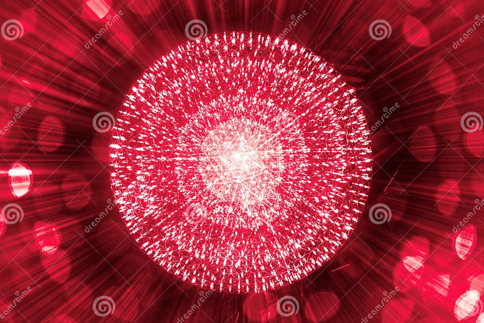 Nucleus of Atom Nuclear Explode Ray Radiation Stock Illustration ...