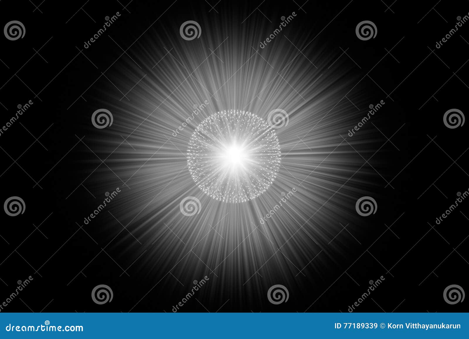 Nucleus of Atom Nuclear Explode Ray Radiation Science Illustration ...
