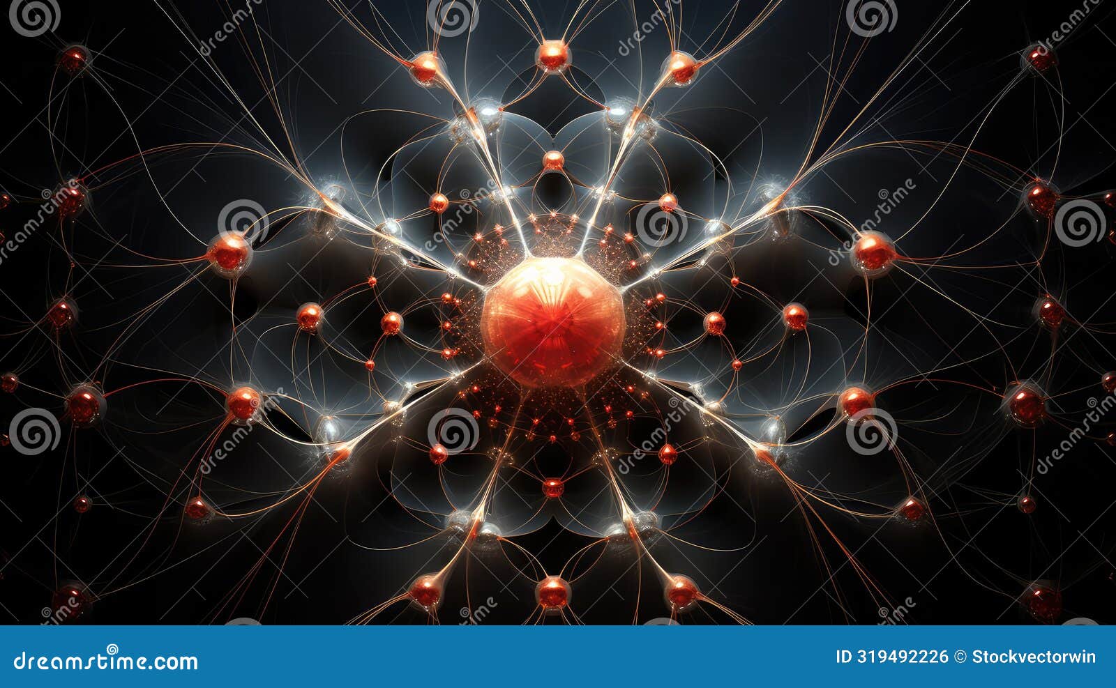 Nucleus Atom Orbit Stock Illustration Illustration Of Generated