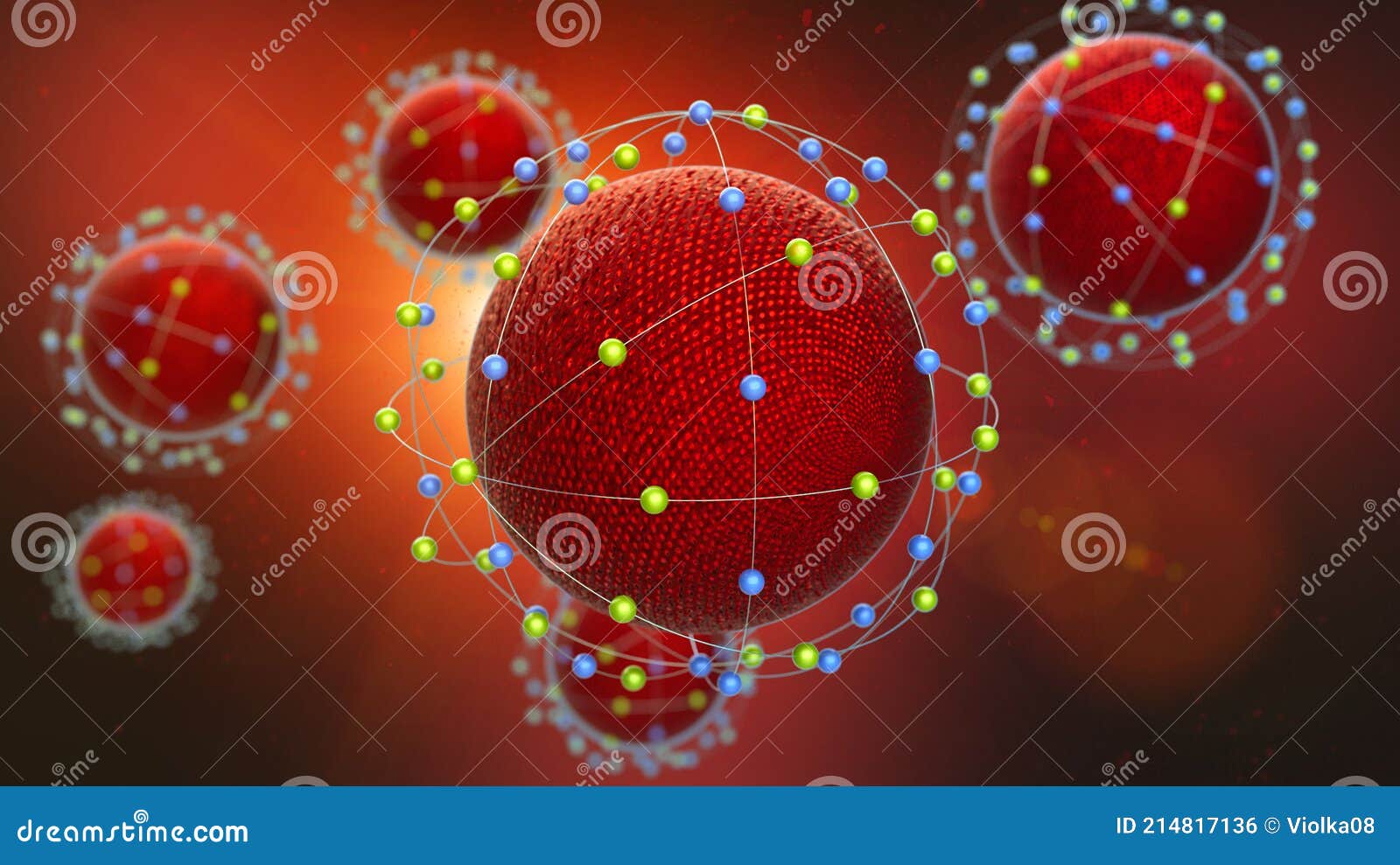 Nucleus Of An Atom Surrounded By Electrons On Concept Of Microstructure ...