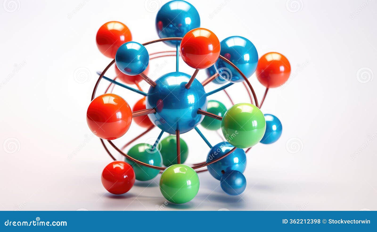 Nucleus Atomic Model Royalty-Free Illustration | CartoonDealer.com ...