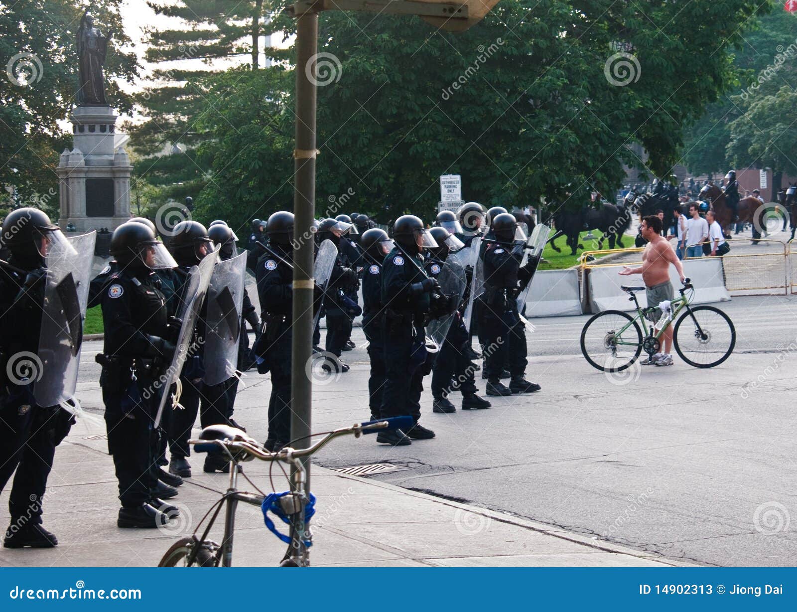 Polices During Protest Within A Campaign To End Violence Against Women ...