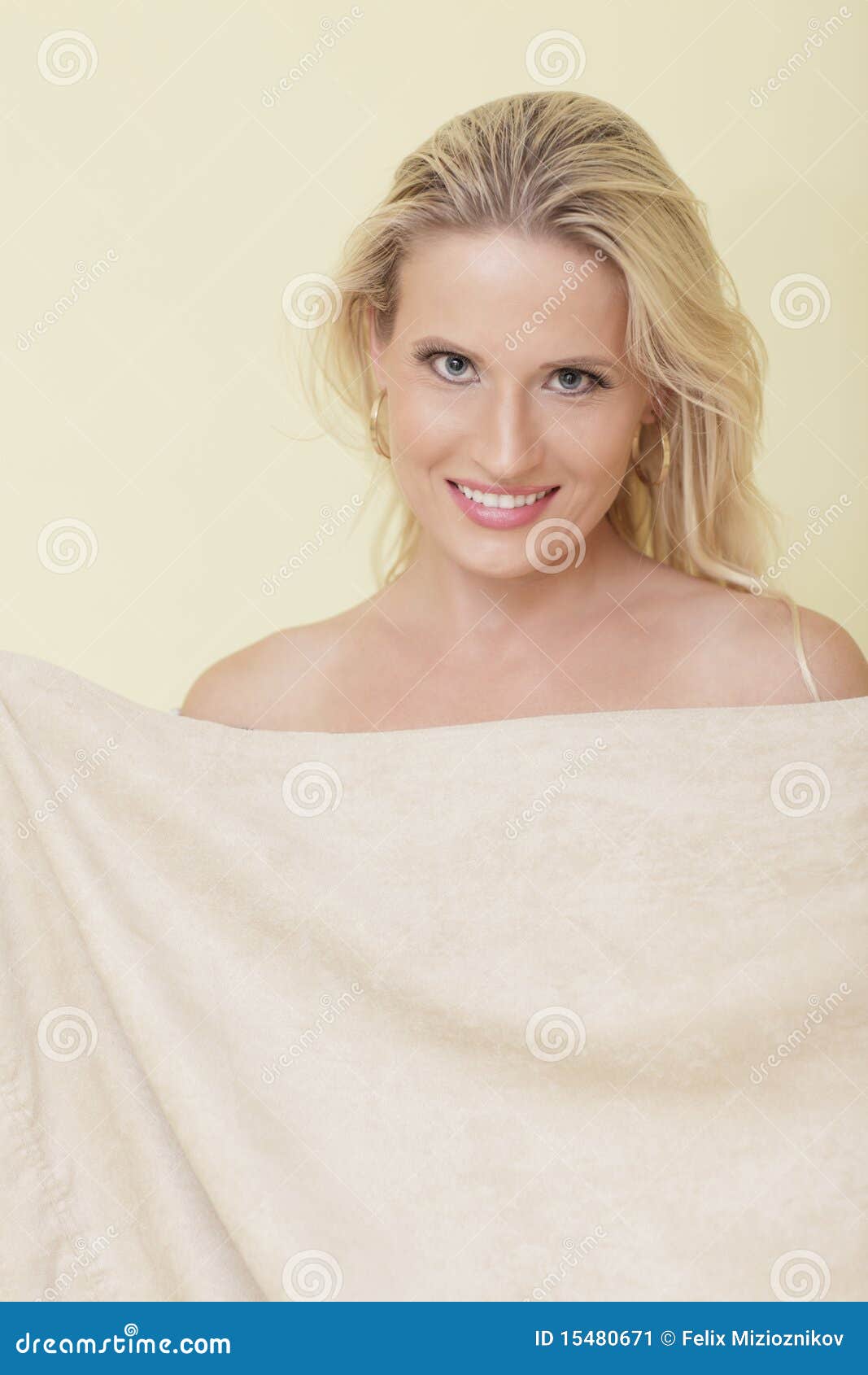 Nude woman under a curtain stock image. Image of composition - 15480671