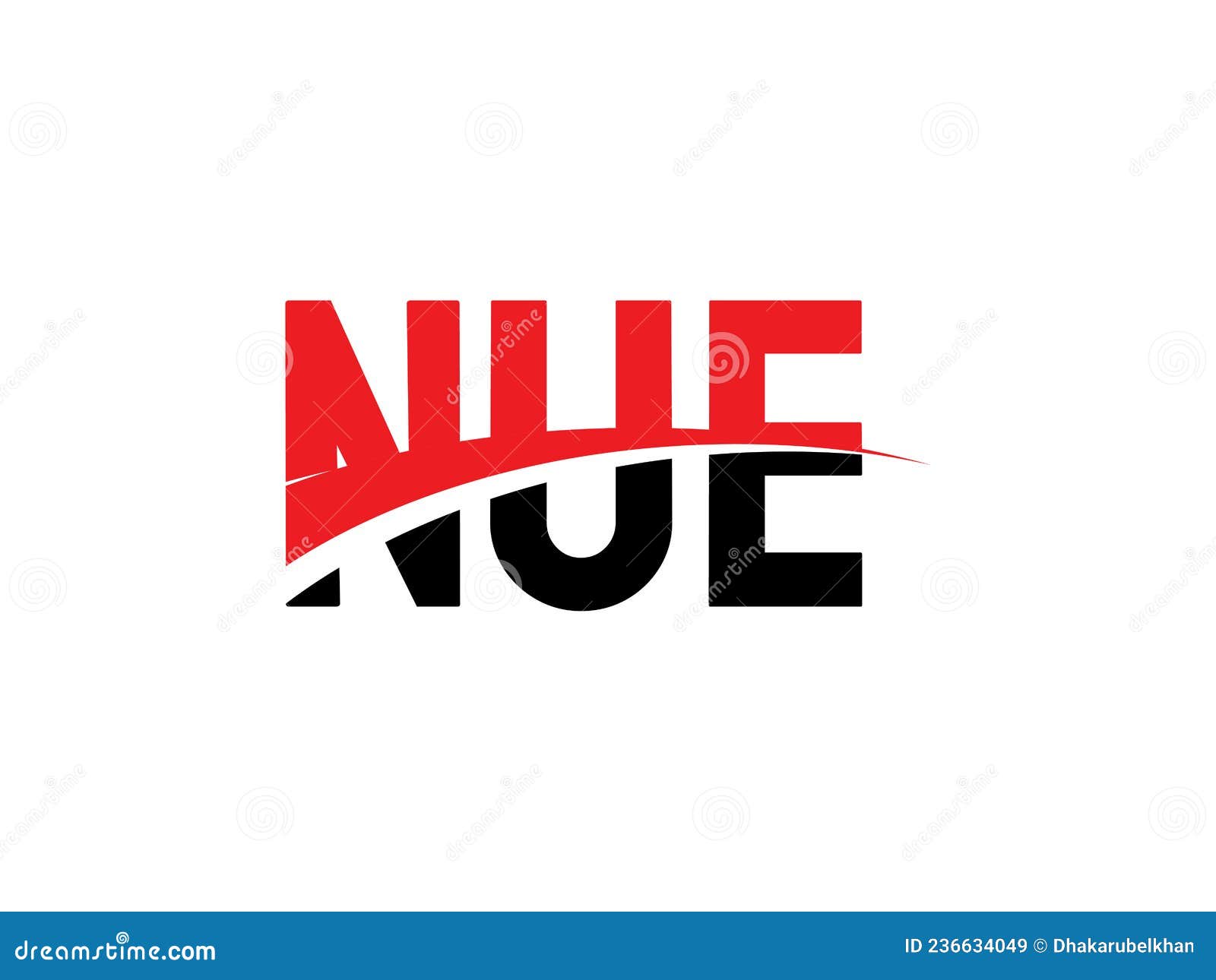 NUE Letter Initial Logo Design Vector Illustration Stock Vector ...