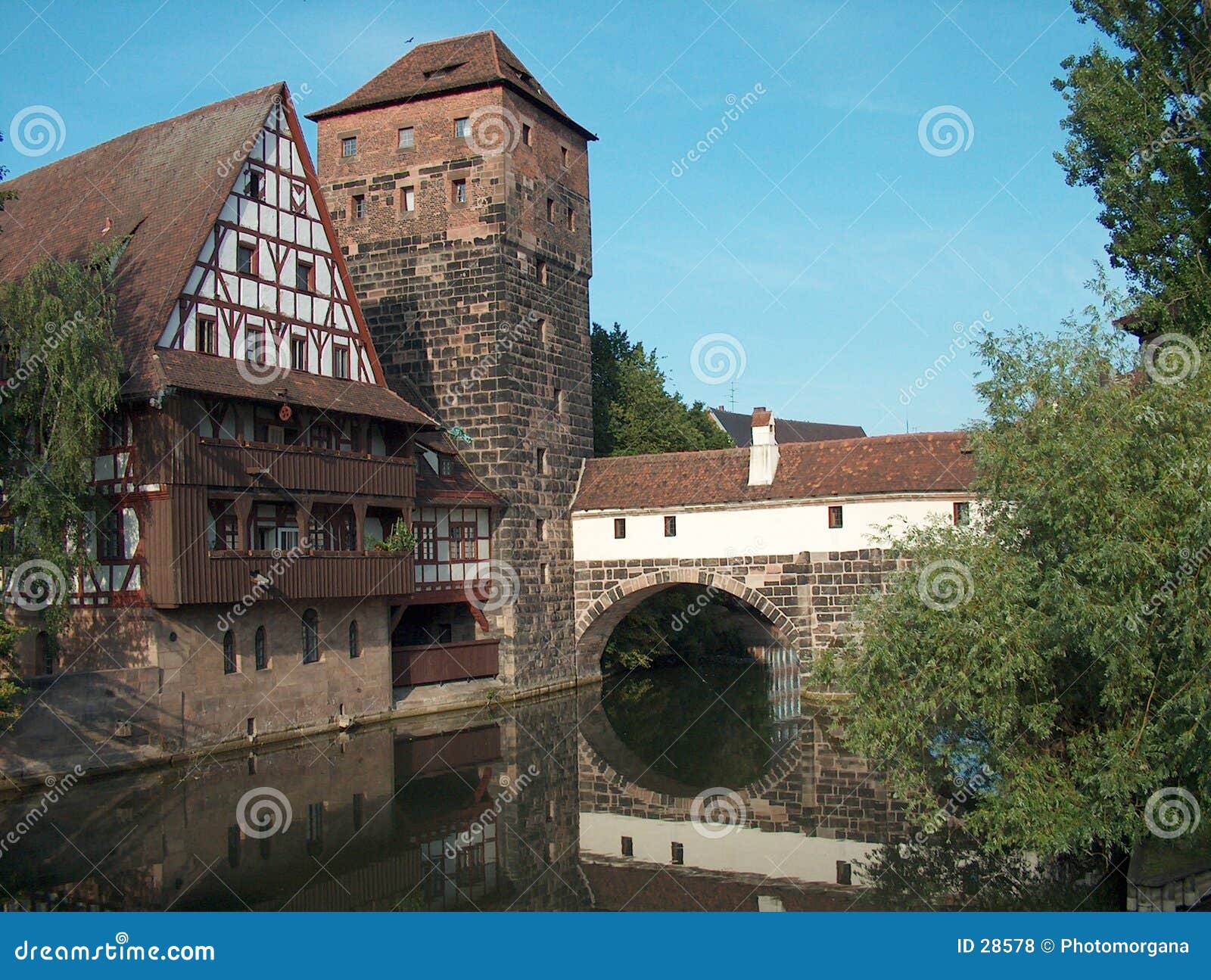 Nuernberg Germany stock photo. Image of place, pedestrian - 28578