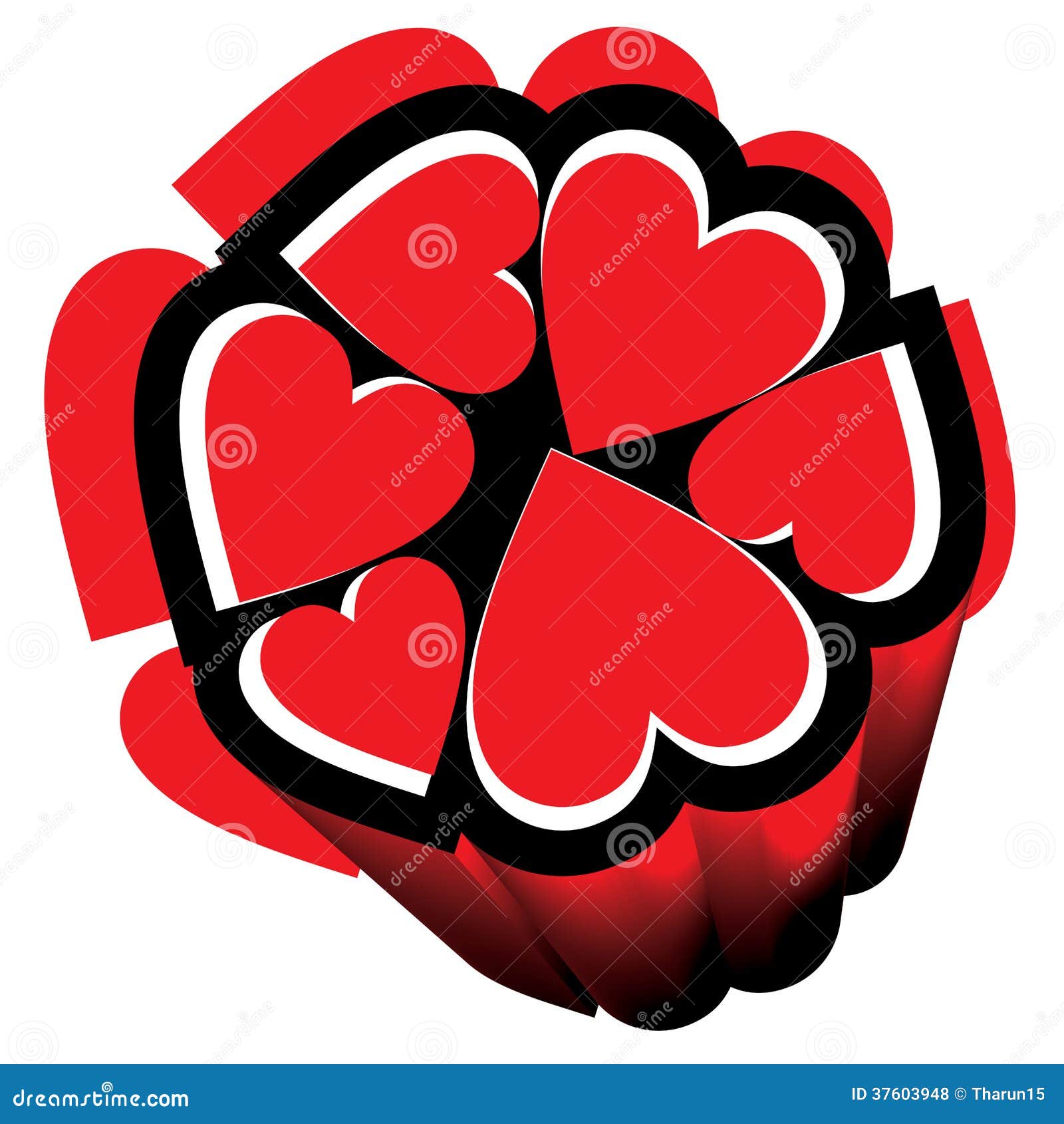 Nuestro Amor, Profundamente Arraigado Stock de ilustración ...