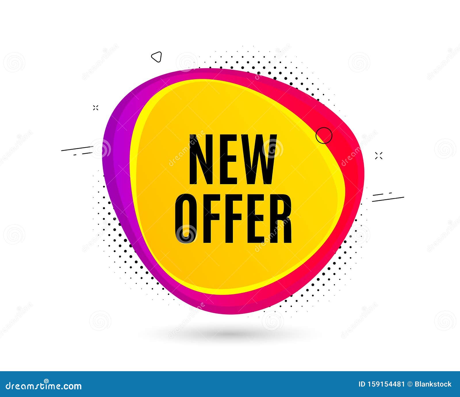 Nueva Oferta. Signo De Precio Especial. Vector Ilustración del Vector ...