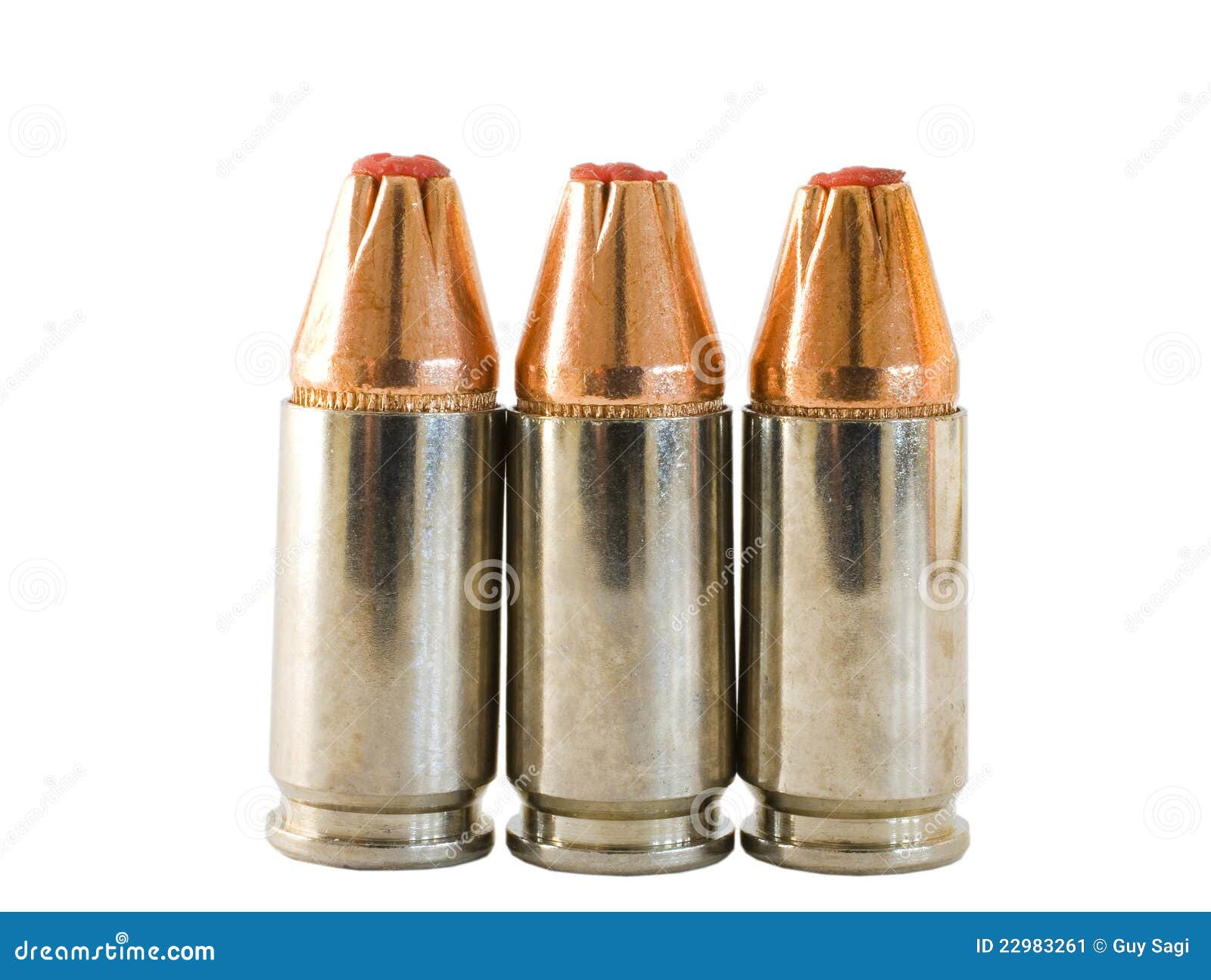 Nueve milímetros imagen de archivo. Imagen de rojo, bala - 22983261
