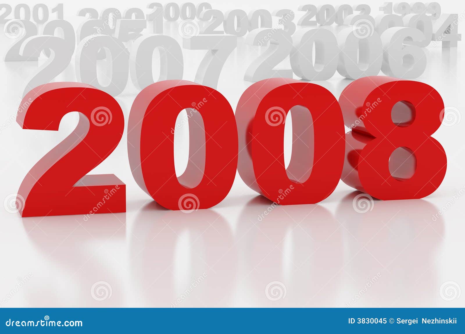 Nuevo 2008 años stock de ilustración. Ilustración de concepto - 3830045