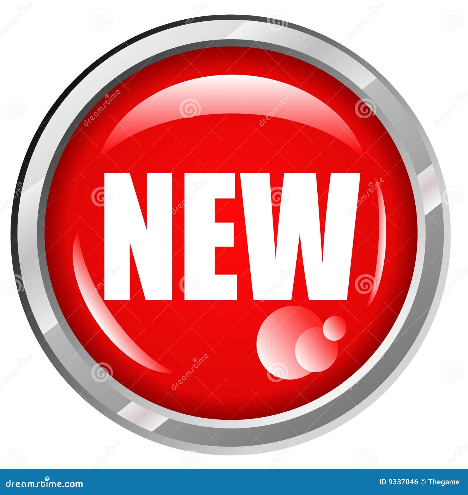 NUEVO botón stock de ilustración. Ilustración de calidad - 9337046