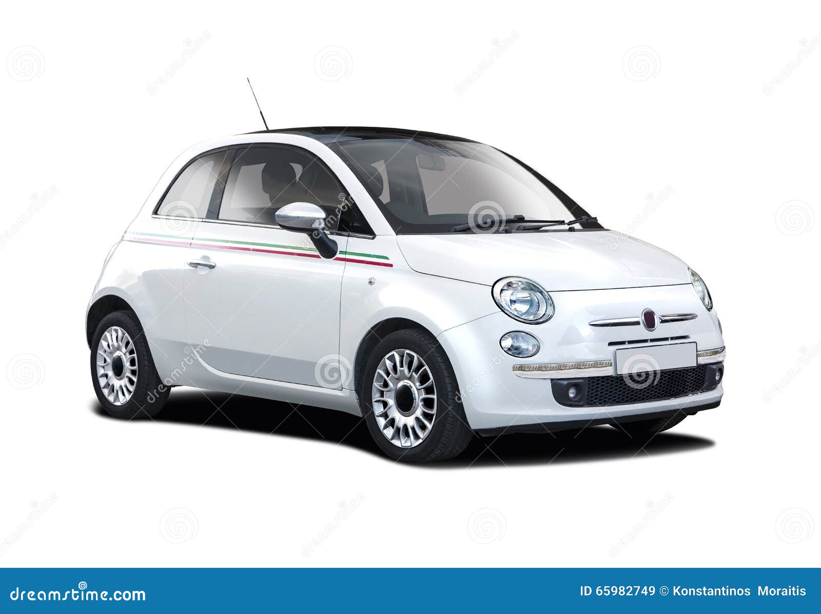 Nuevo Fiat blanco 500 imagen de archivo. Imagen de aislado - 65982749