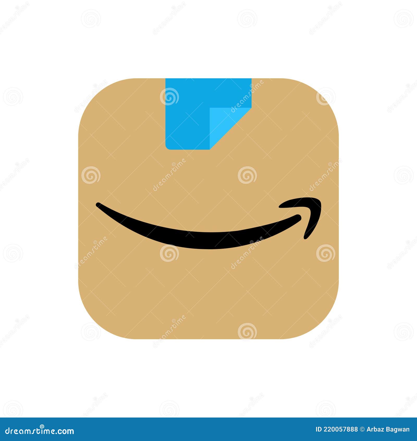 Nuevo logo de amazon app foto de archivo editorial. Ilustración de ...