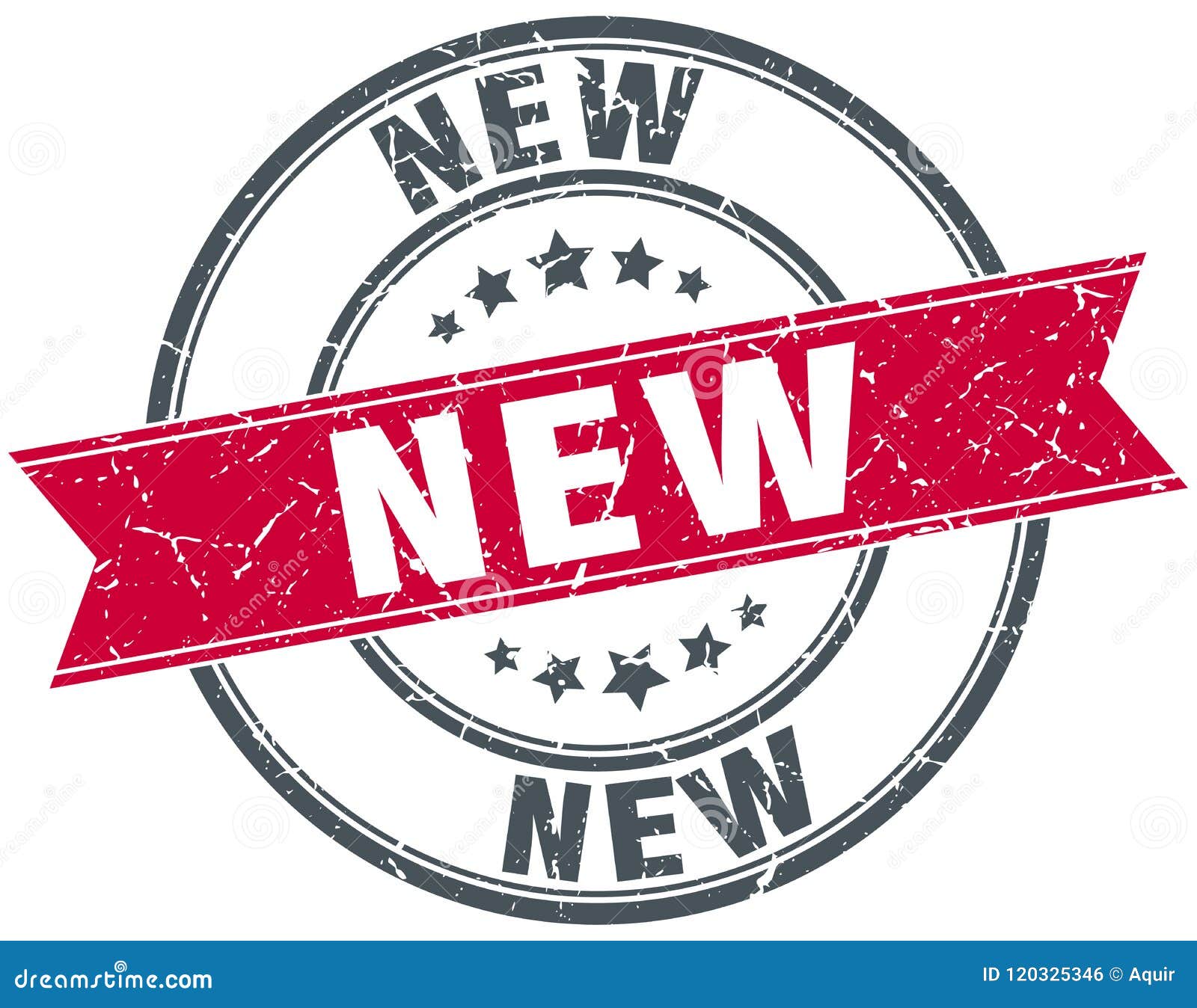 Nuevo sello ilustración del vector. Ilustración de aislado - 120325346