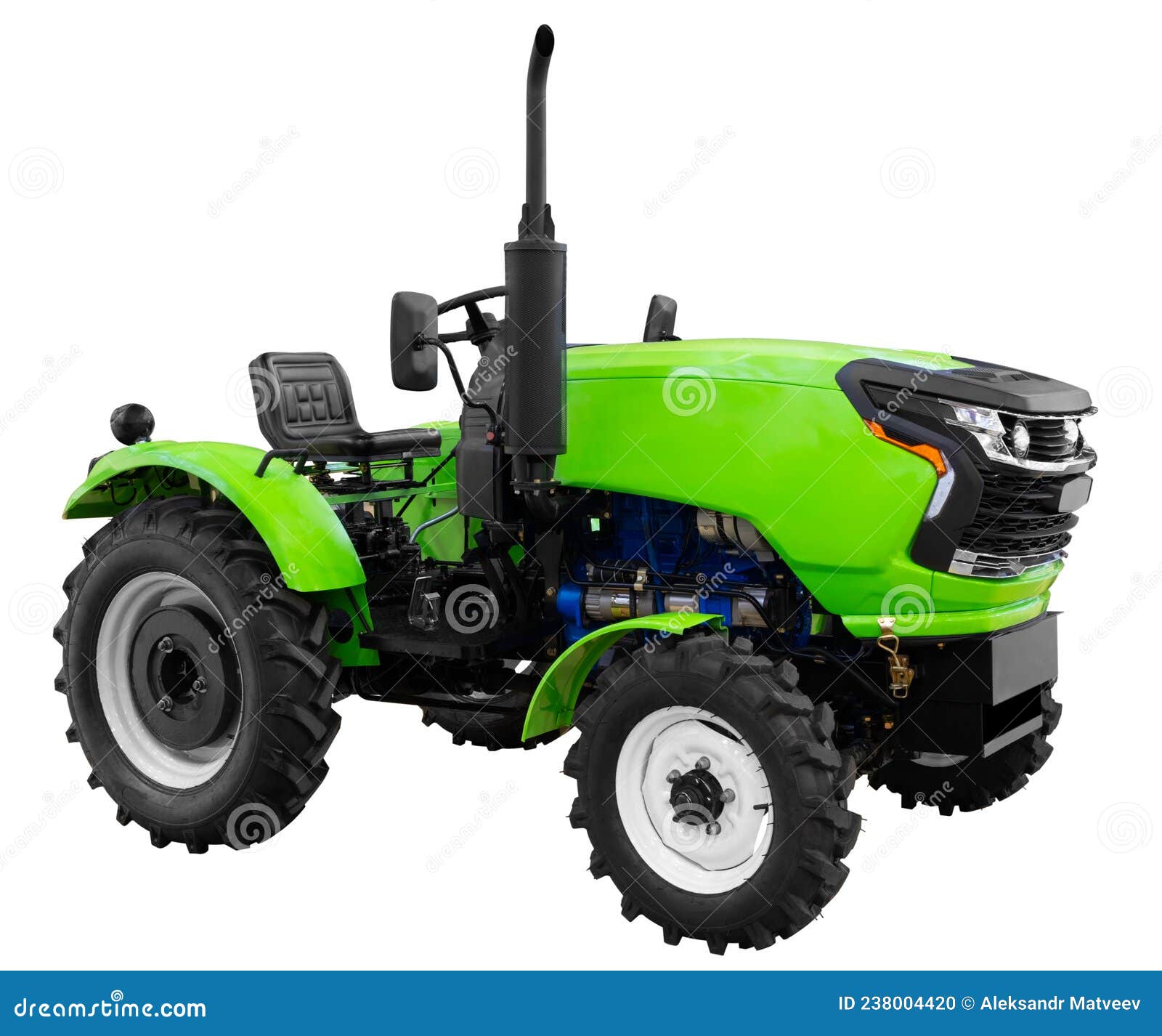 Nuevo Tractor Sobre Fondo Blanco Foto de archivo - Imagen de pesado ...