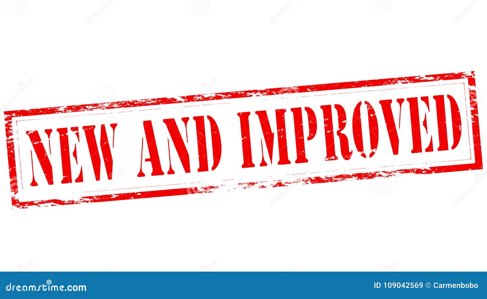 Nuevo y mejorado stock de ilustración. Ilustración de mejore - 109042569