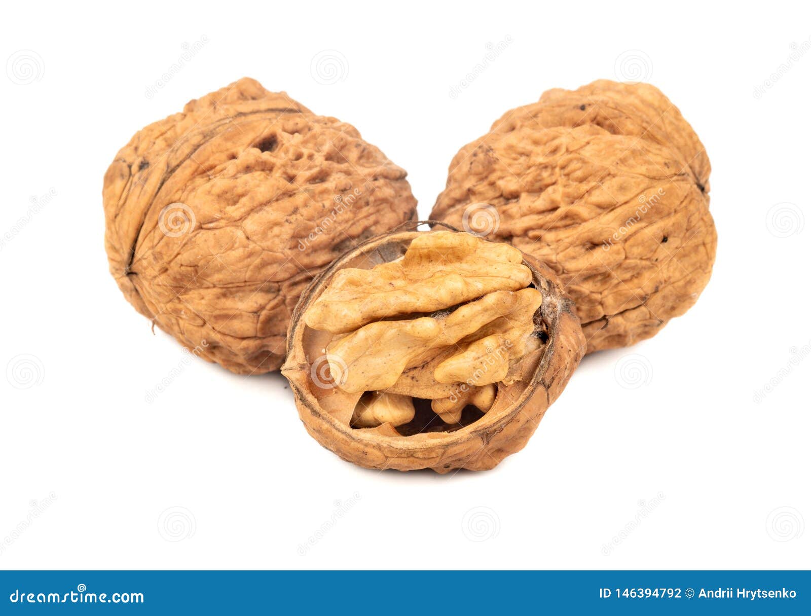 Nuez con mitad foto de archivo. Imagen de macro, coma - 146394792