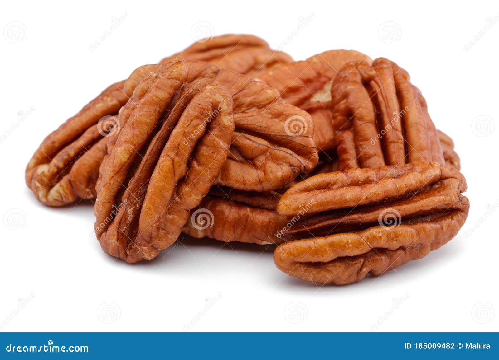 Nuez De Peca Aislada En Blanco Foto de archivo - Imagen de coma, dieta ...