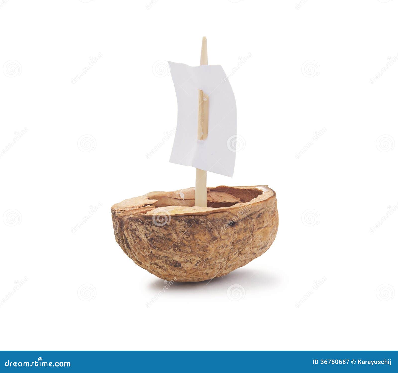 Nuez Shell Boat imagen de archivo. Imagen de tuerca, concepto - 36780687