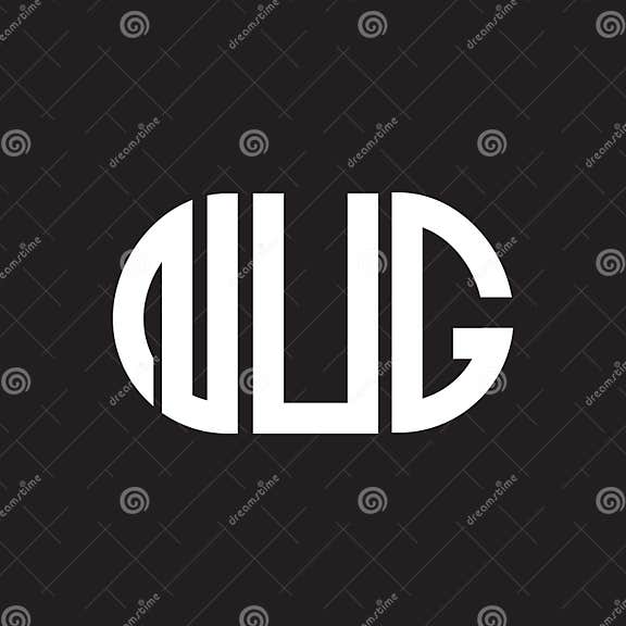 NUG Letter Logo Design on Black Background. NUG Creative Initials ...