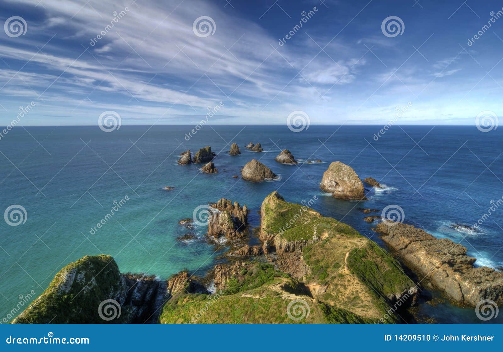 Nugget Point stock photo. Image of rocky, island, horizon - 14209510