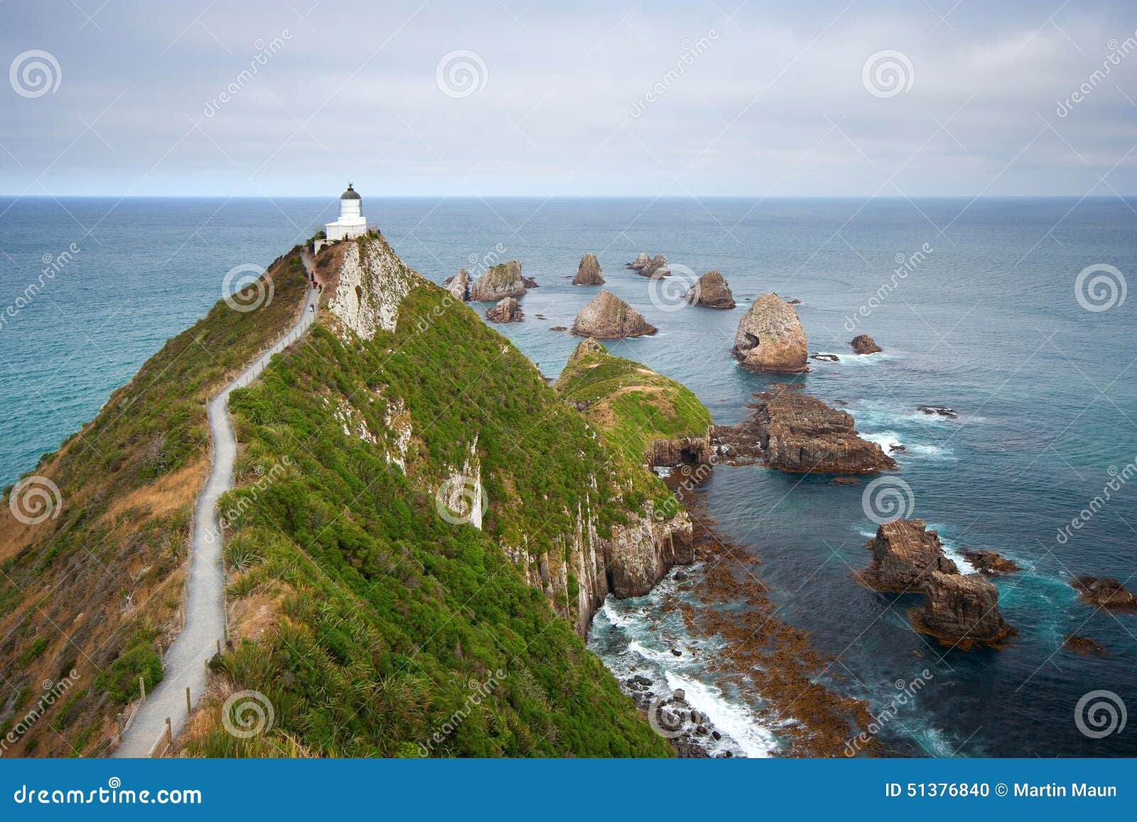 Nugget Point, NZ stock photo. Image of ocean, oceania - 51376840