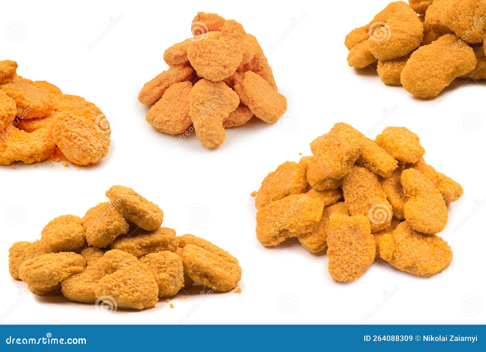 Nuggets Isolated on a White Background Stock Image - Image of junk ...