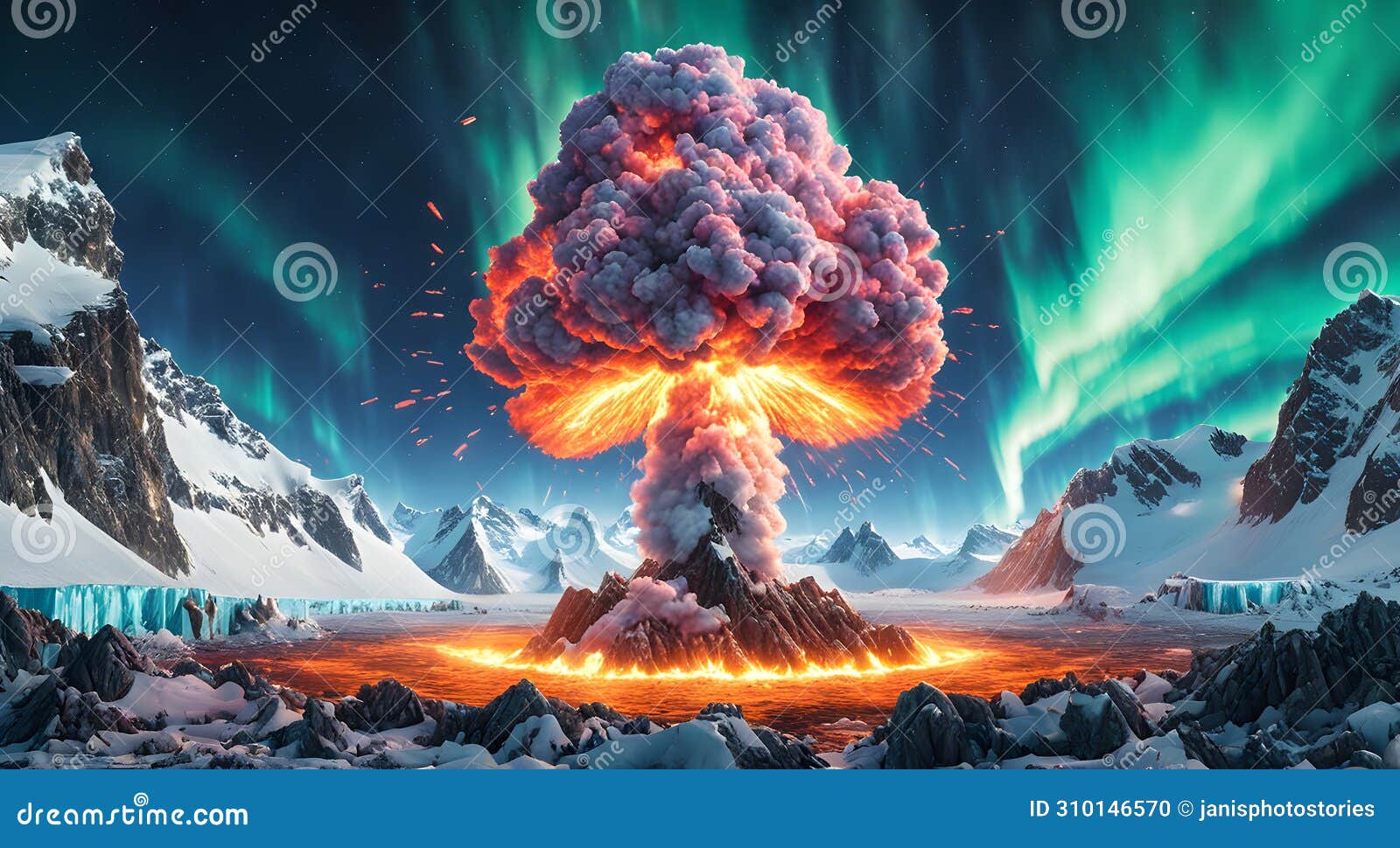 Nuke Explosive in Antarctica Grand Exploding Minecraft World Texture ...