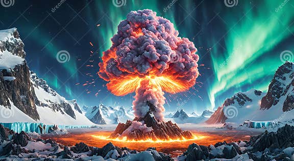 Nuke Explosive in Antarctica Grand Exploding Minecraft World Texture ...