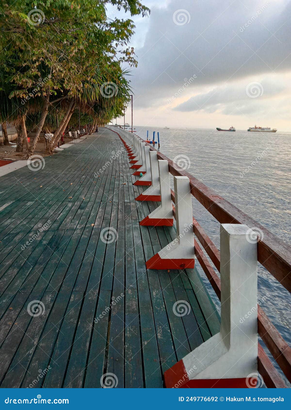 Nukila park beach stock photo. Image of walkway, ternate - 249776692