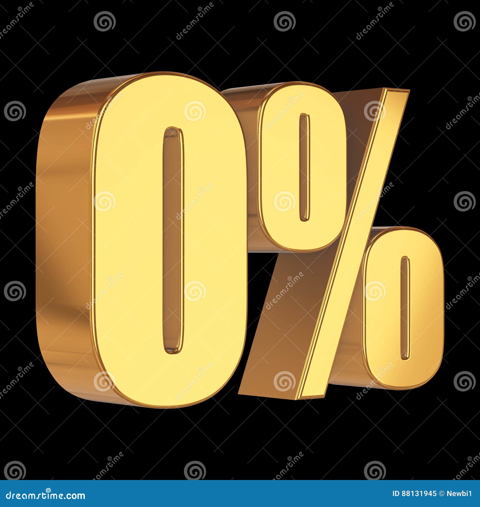 Null Percent on Black Background Stock Illustration - Illustration of ...