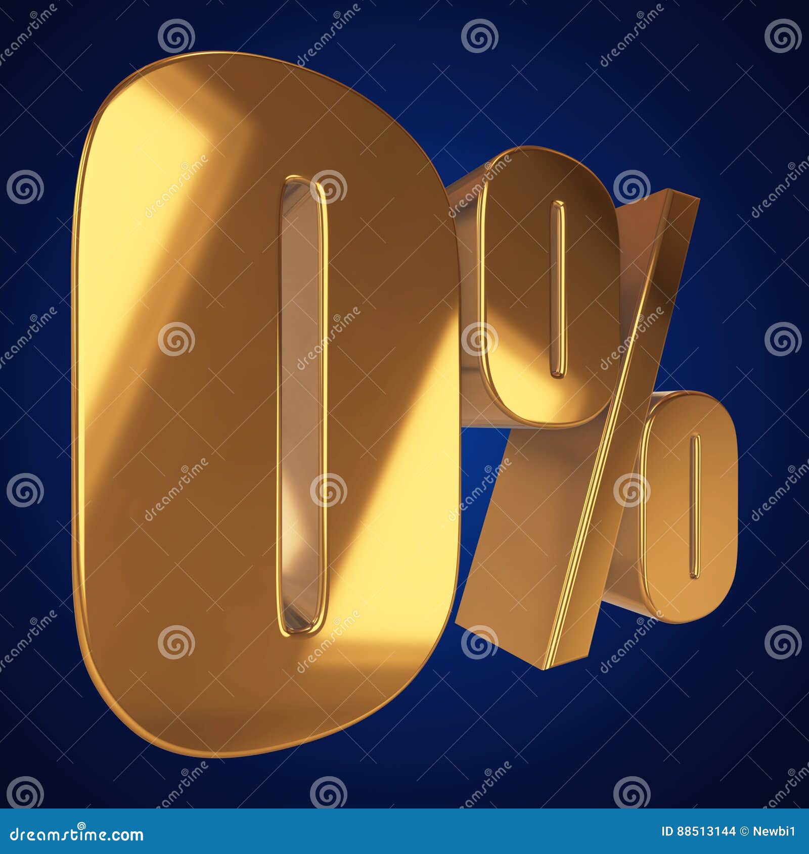 Null Percent on Blue Background Stock Illustration - Illustration of ...