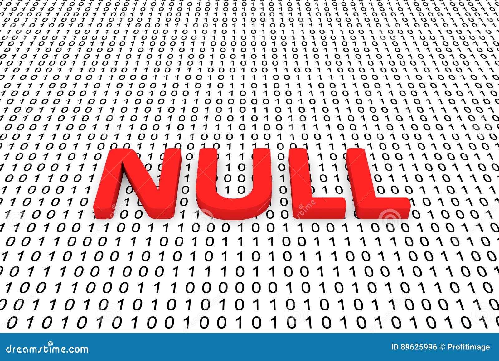 NULL stock illustration. Illustration of binary, data - 89625996