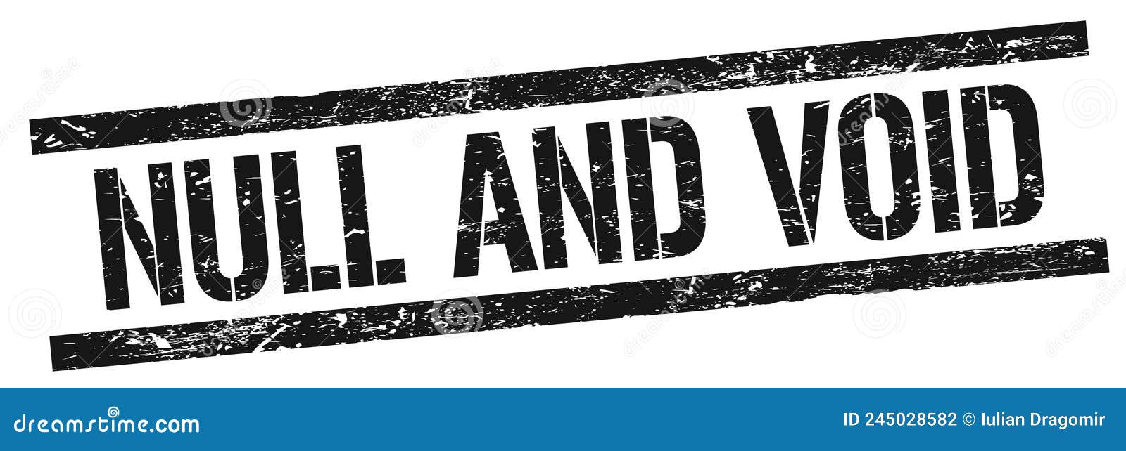 NULL and VOID Text on Black Grungy Rectangle Stamp Stock Illustration ...