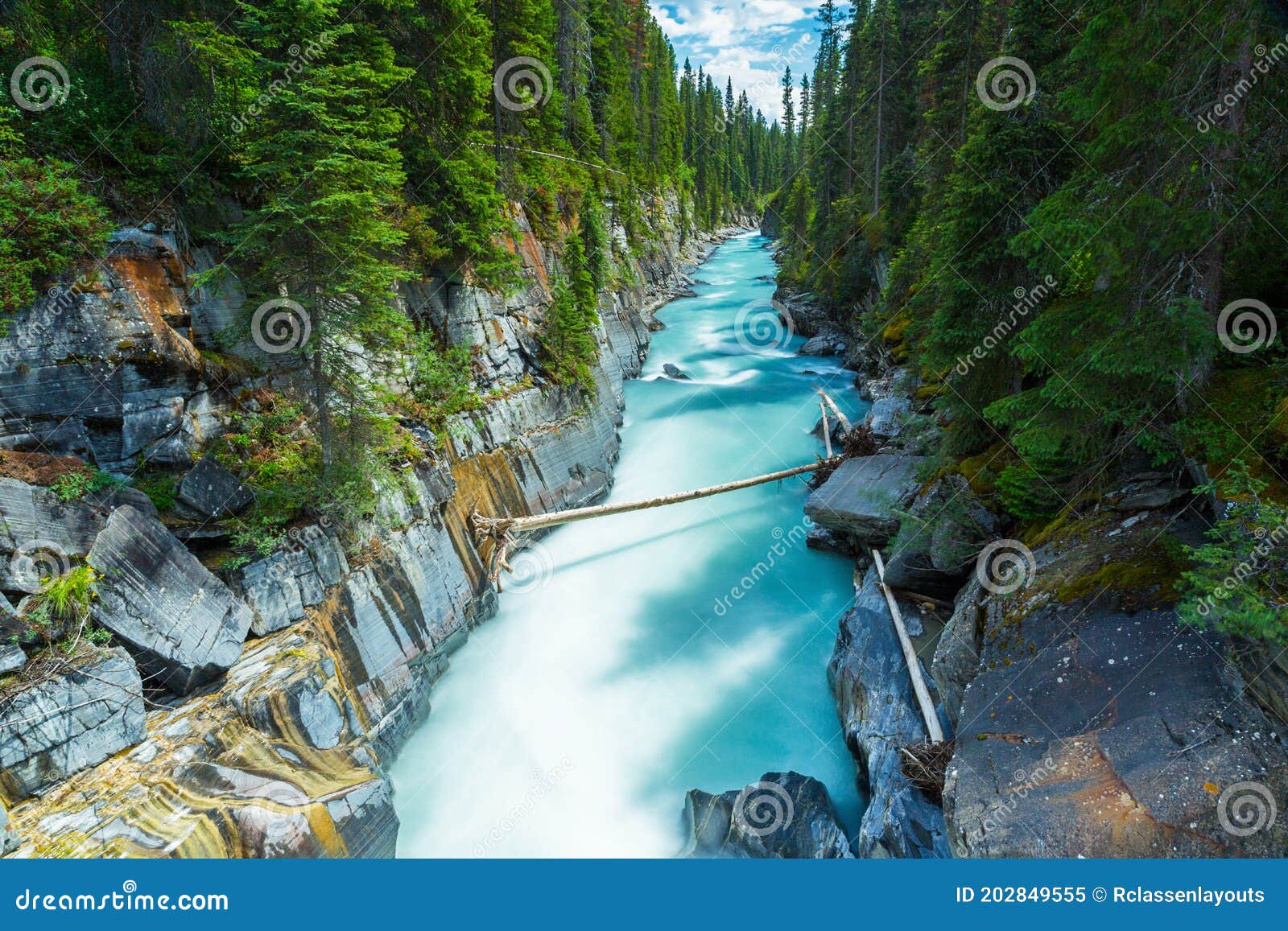 Numa Falls at the Kootenay National Park Canada Stock Image - Image of ...