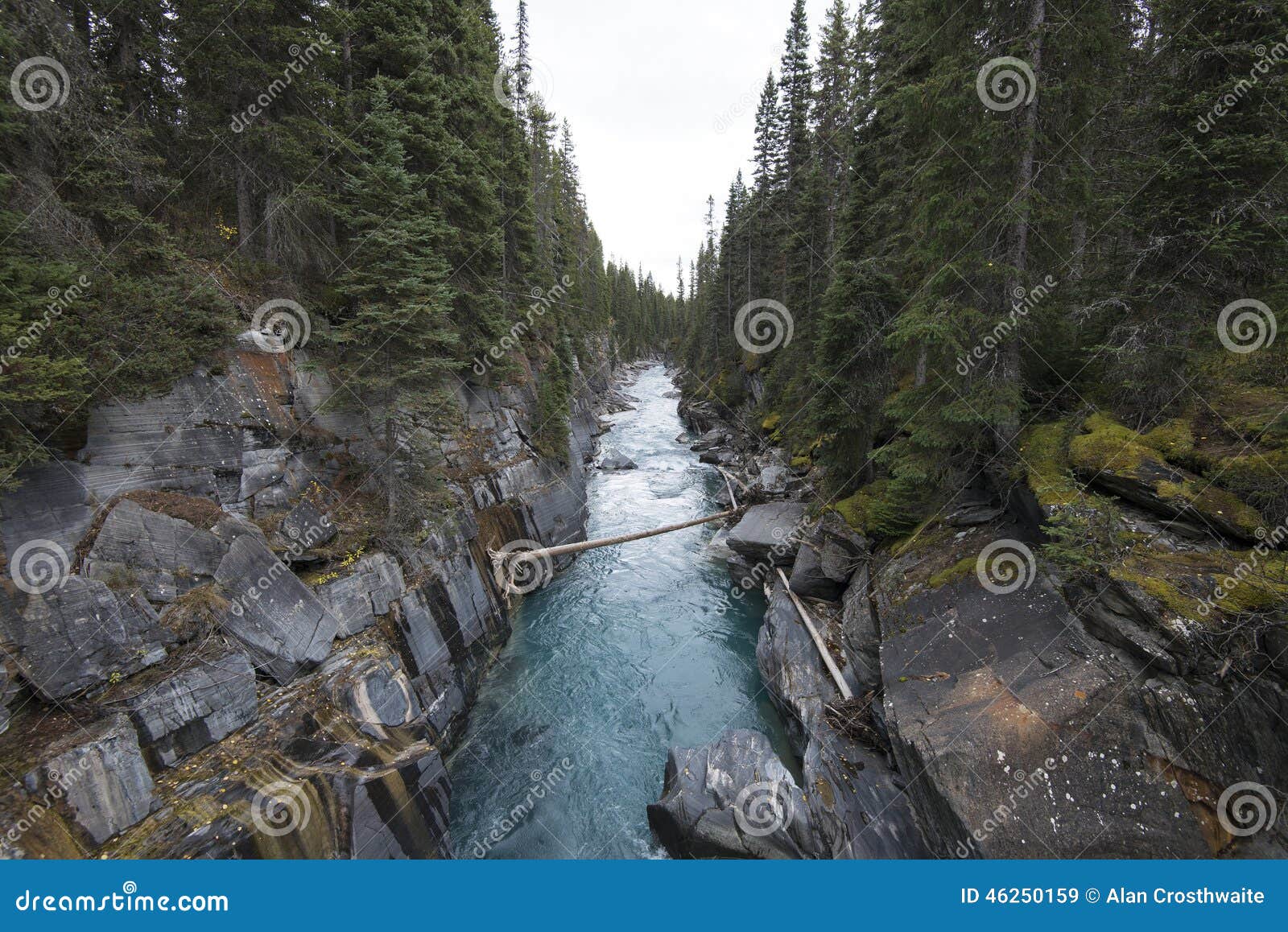 Numa Falls Kootenay Nationalpark Fotografering för Bildbyråer - Bild av ...