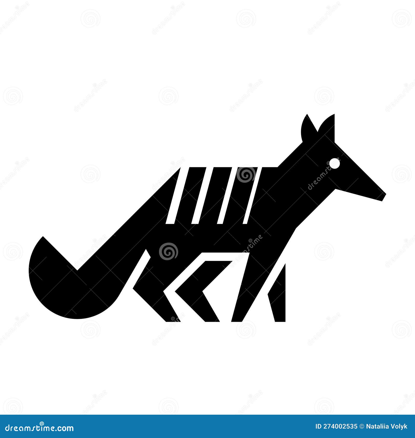 Numbat Logo stock vector. Illustration of alphabet, wild - 274002535