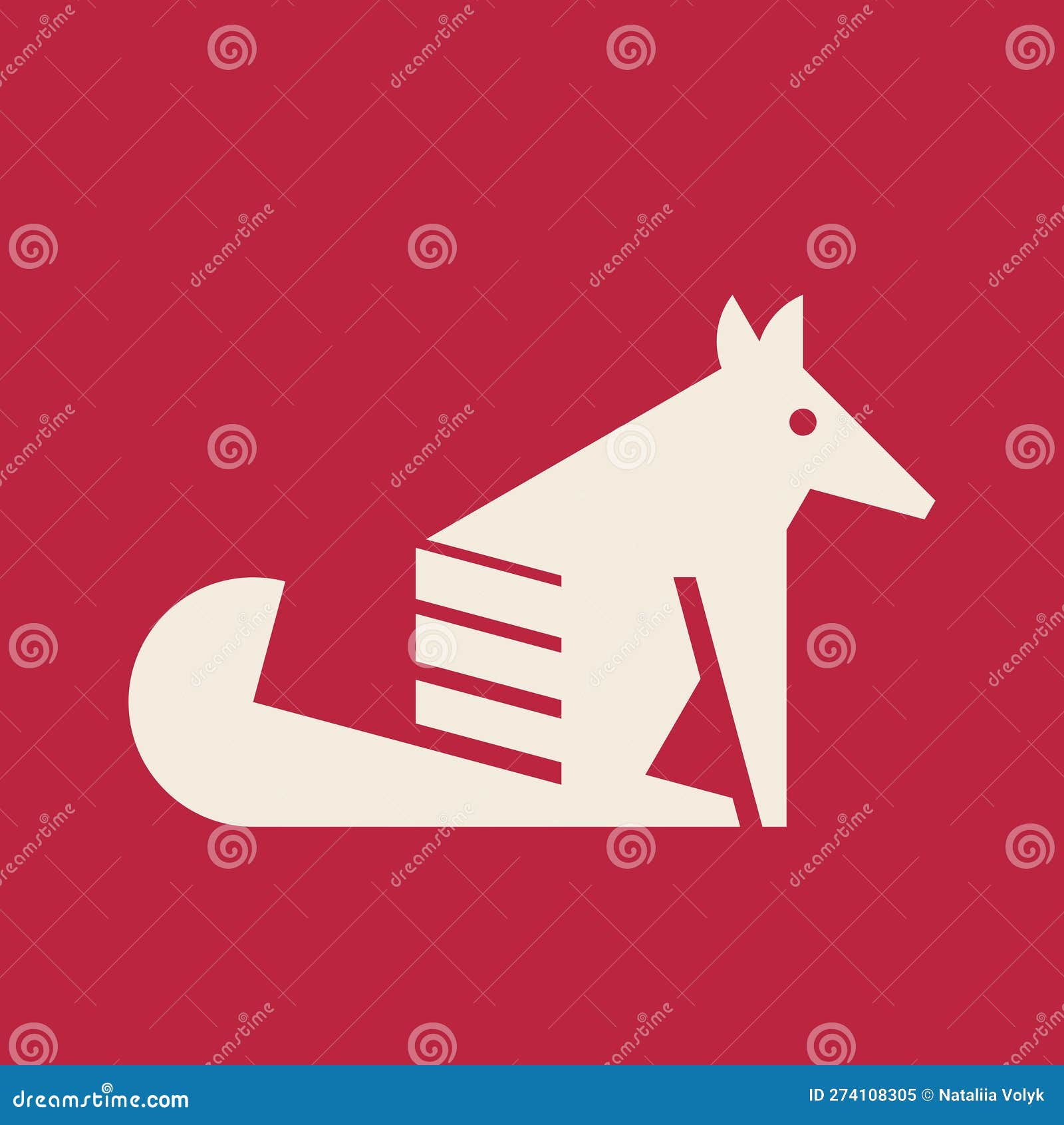 Numbat Logo stock vector. Illustration of numbat, artistic - 274108305