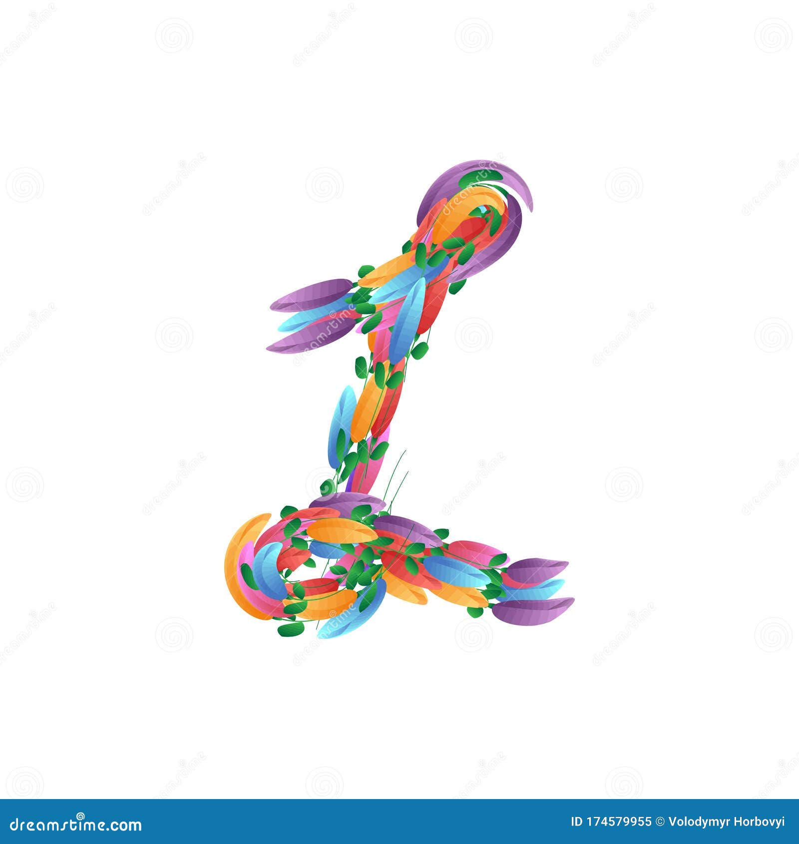 Number 1, 1 Symbol. One Icon Creative Poster Design. Stock Vector ...