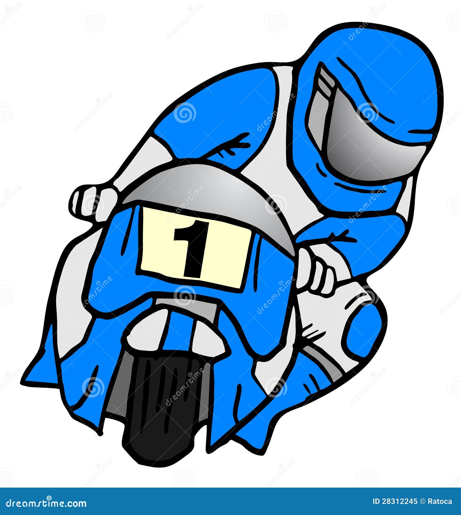 Number 1 blue stock vector. Illustration of graphic, artwork - 28312245