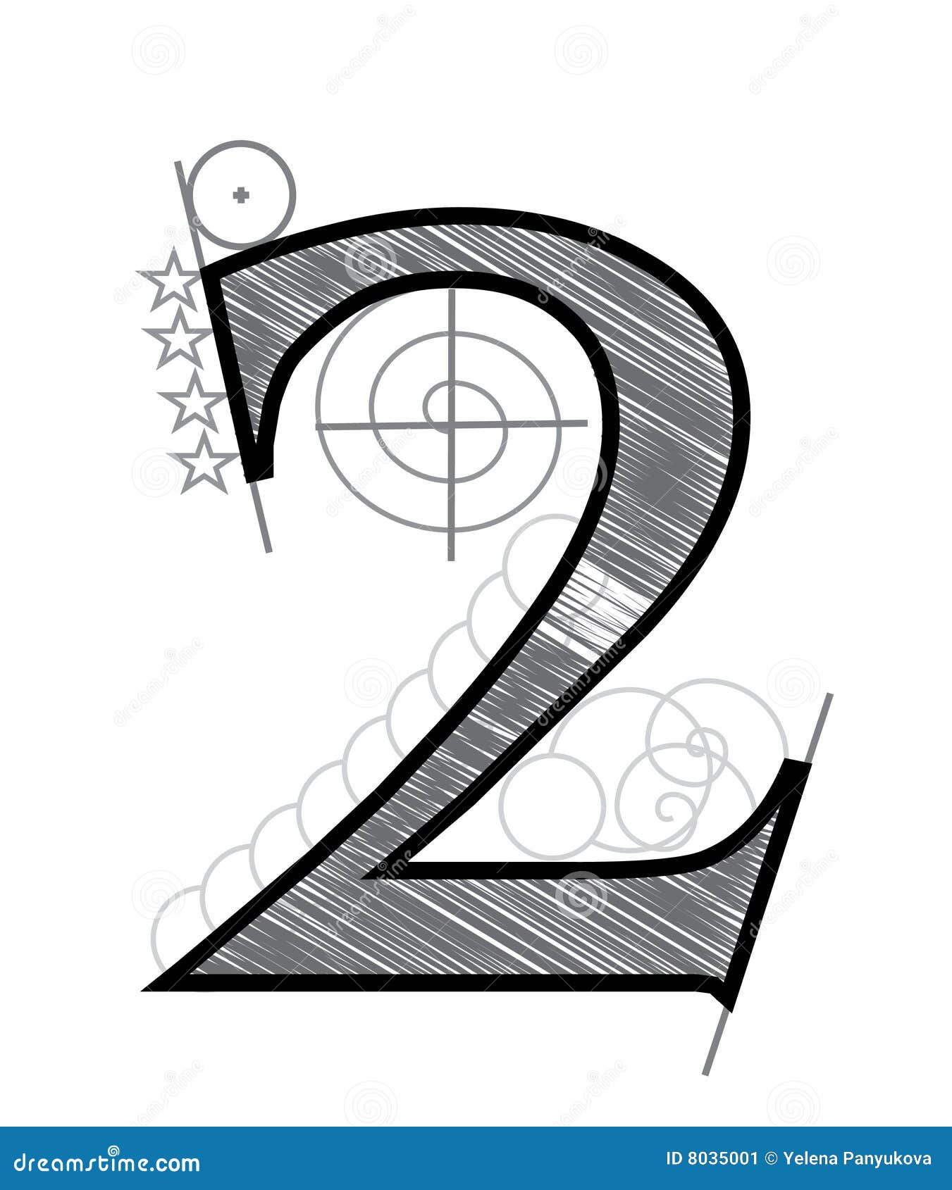 Number 2 Cartoon Vector | CartoonDealer.com #8035001