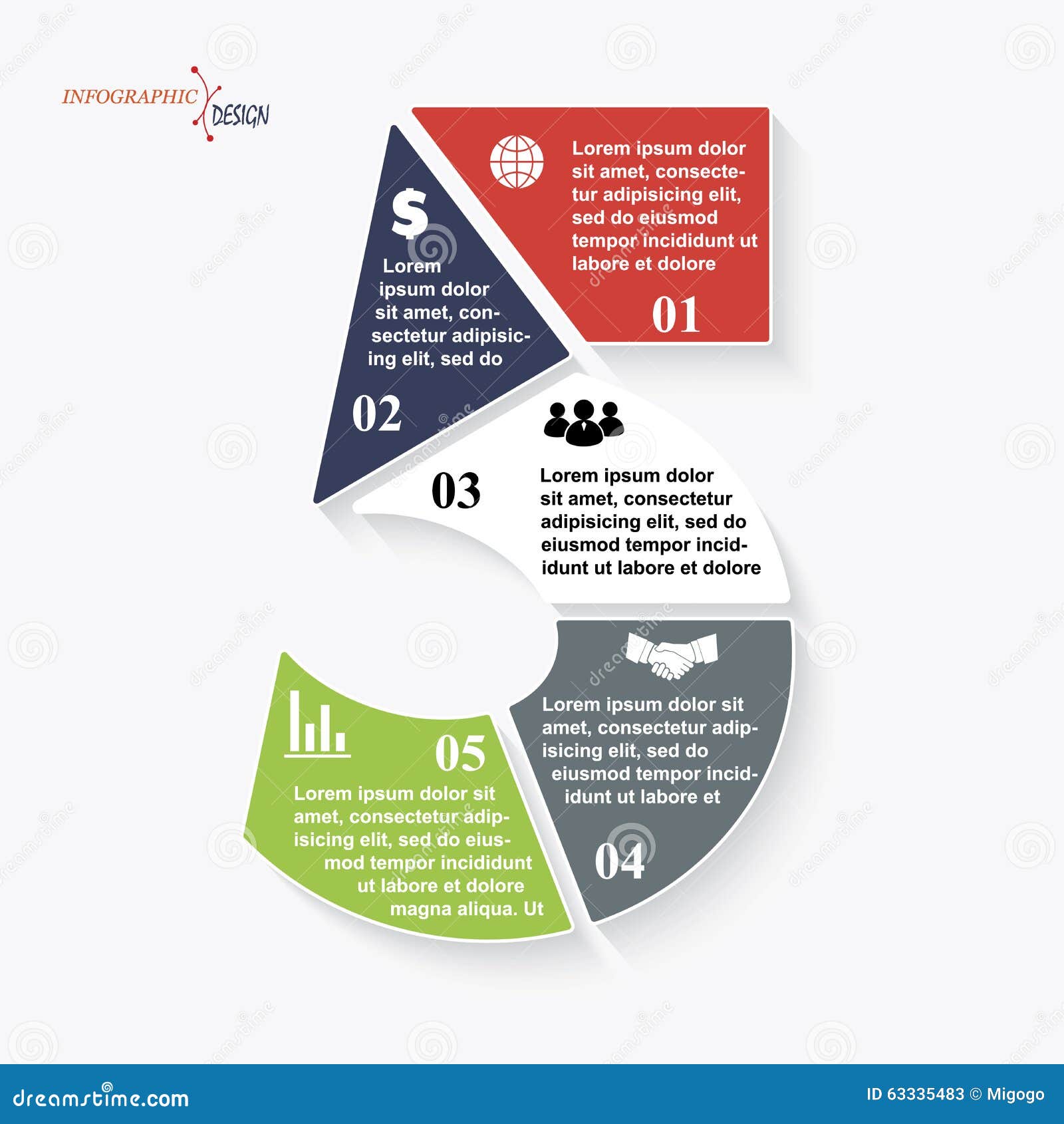 Number 5 Infographic Template Stock Illustrations – 10,591 Number 5 ...