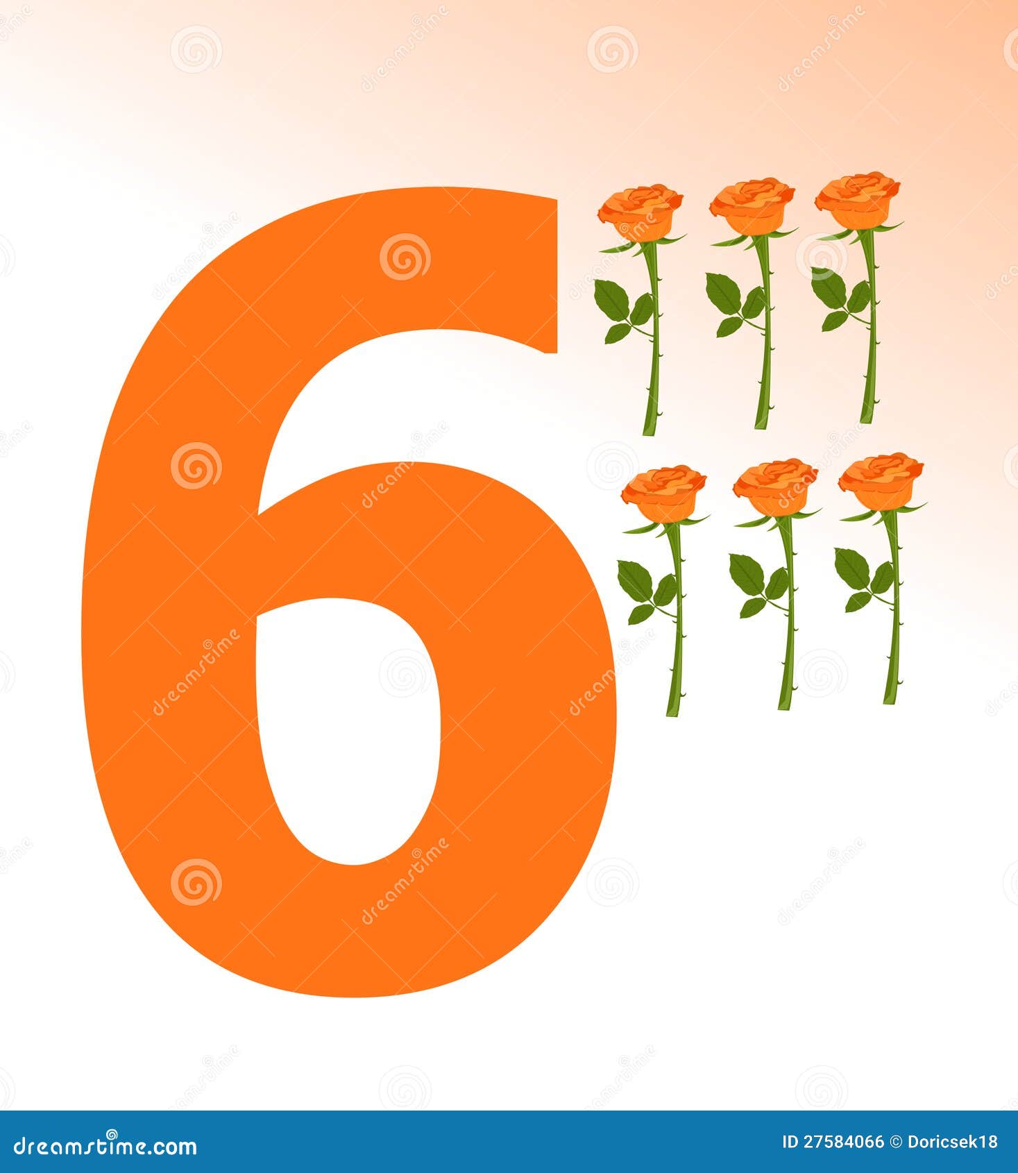 Number 6 stock illustration. Illustration of little, letters - 27584066