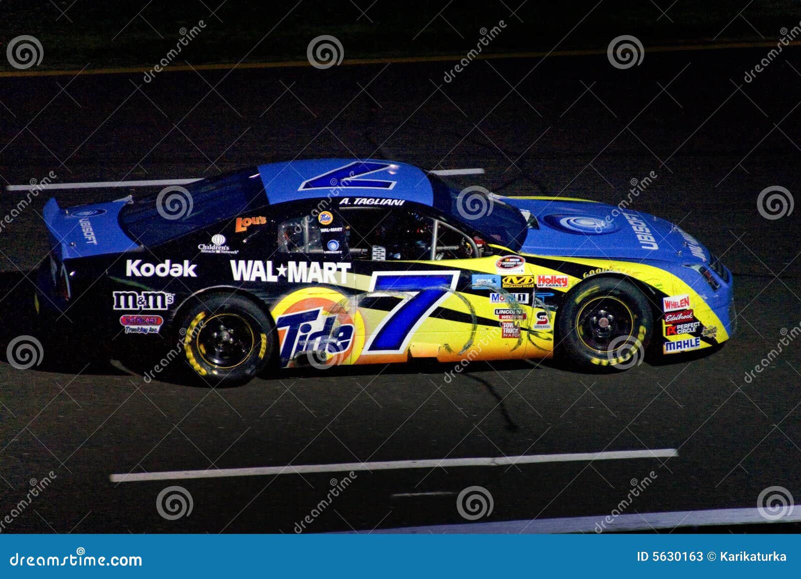 Number 7 at night editorial stock photo. Image of action - 5630163