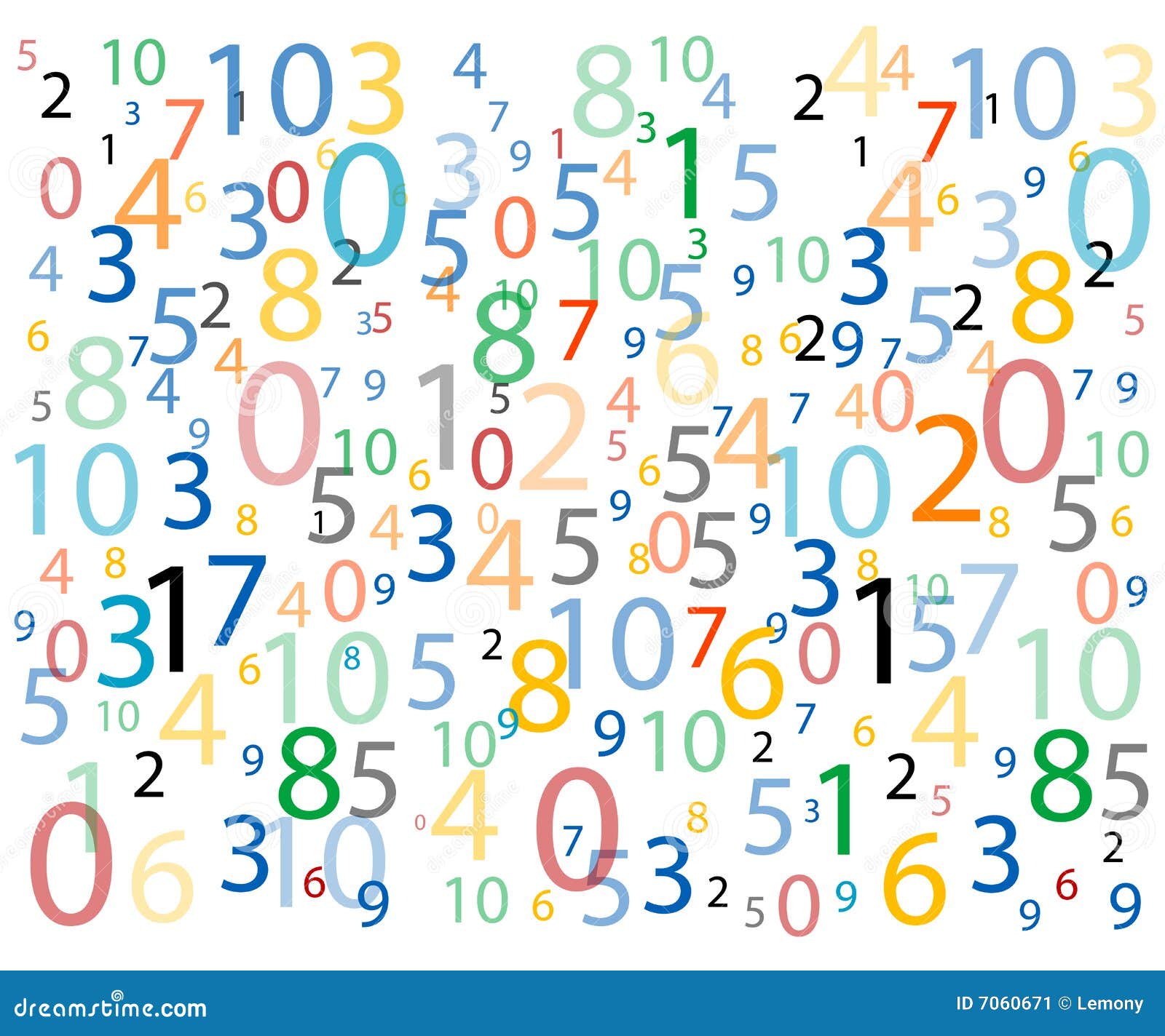 Number stock vector. Illustration of letter, backdrop - 7060671