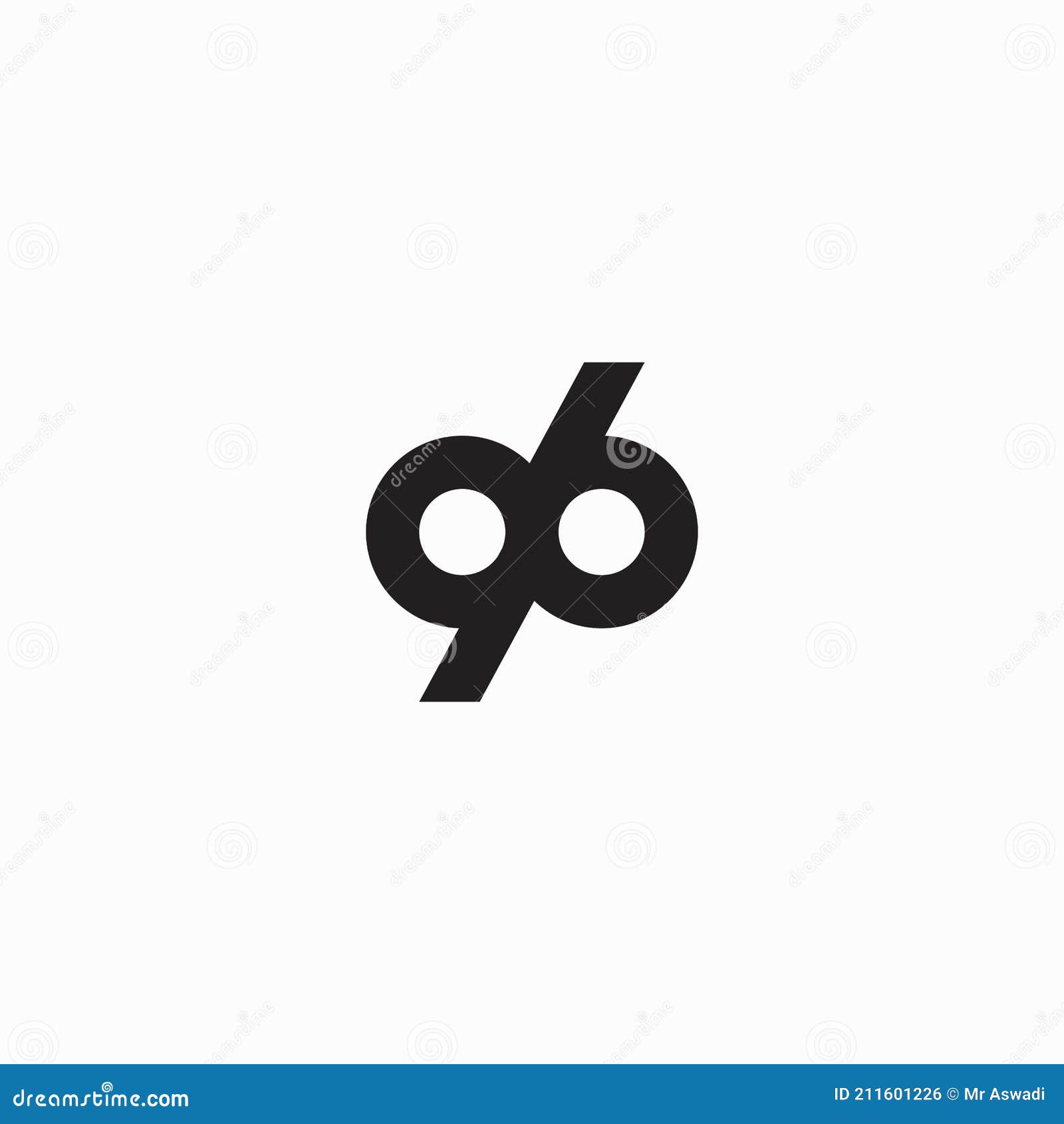 Number 96 Logo Icon Design. Letter, Flat, Illustration - Vector Stock ...