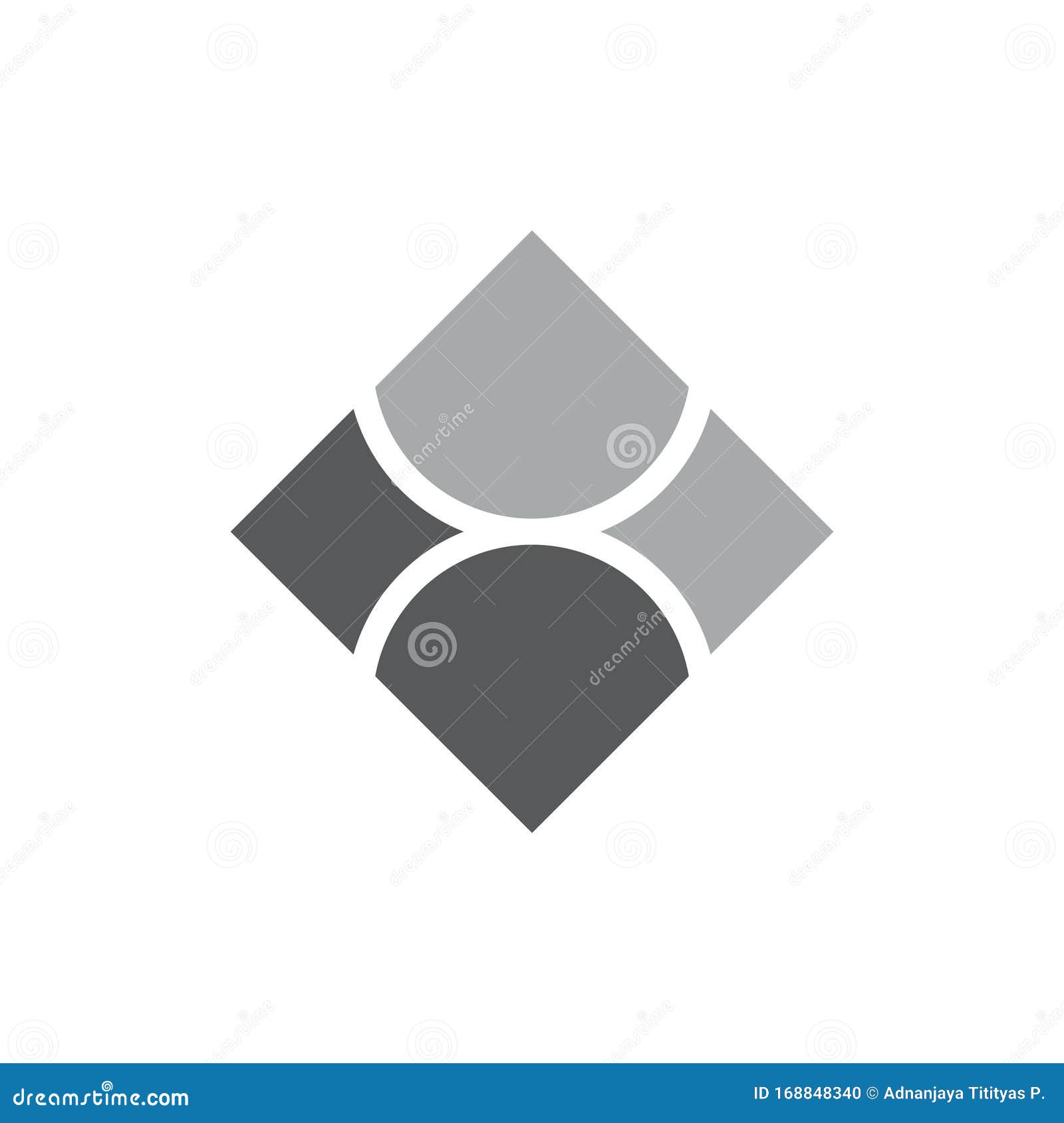 Number 8 Abstract Square Geometric Logo Vector Stock Vector ...